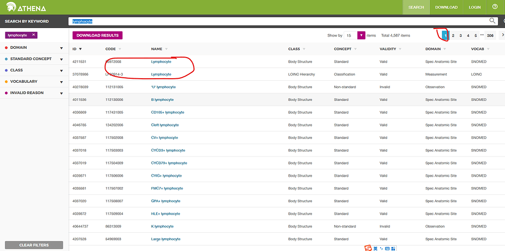 Athena search results - Implementers - OHDSI Forums