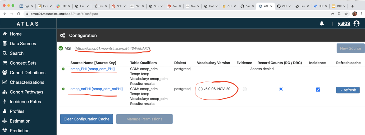 Atlas local instance cannot retrieve data from backend CDM tables - Developers - OHDSI Forums