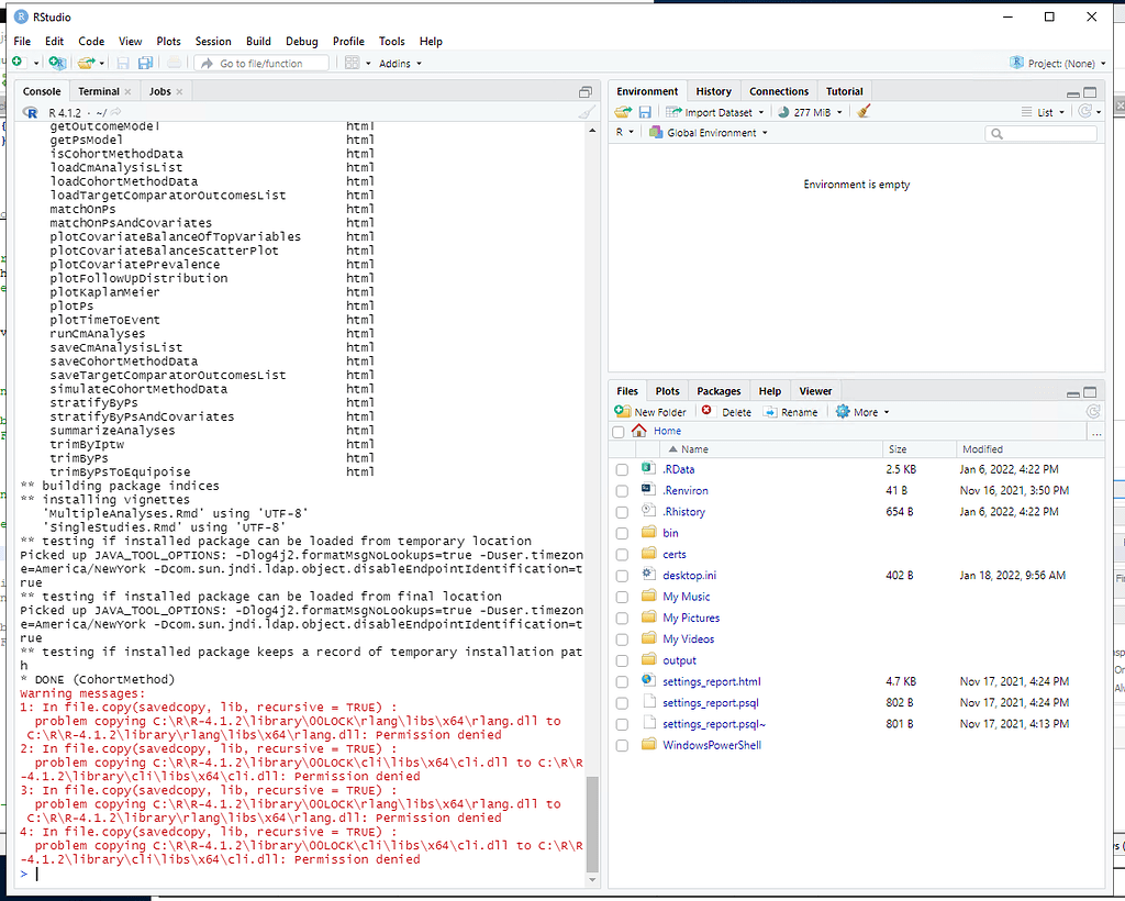 Errors verifying achilles - Developers - OHDSI Forums