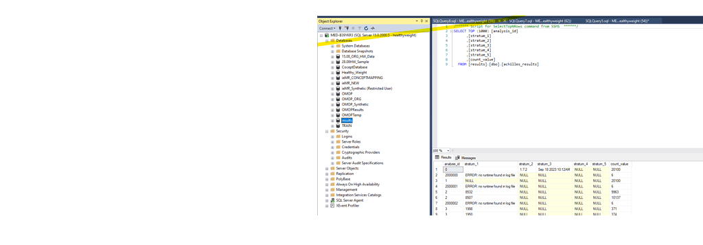 Error: no runtime found in log file - OHDSI Forums