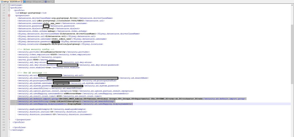 WebAPI Connectivity to Setting.xml for AD Group Search - Implementers - OHDSI Forums