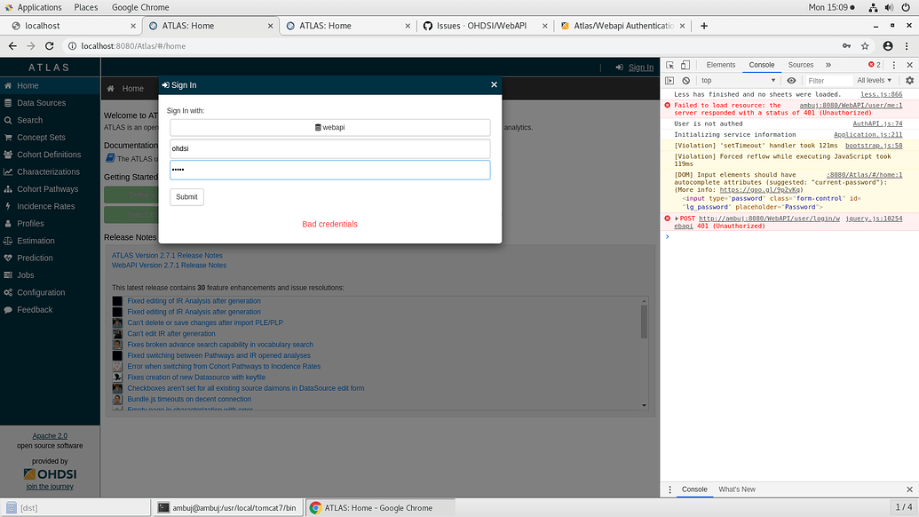 Atlas/Webapi Authentication setup failing - Implementers - OHDSI Forums