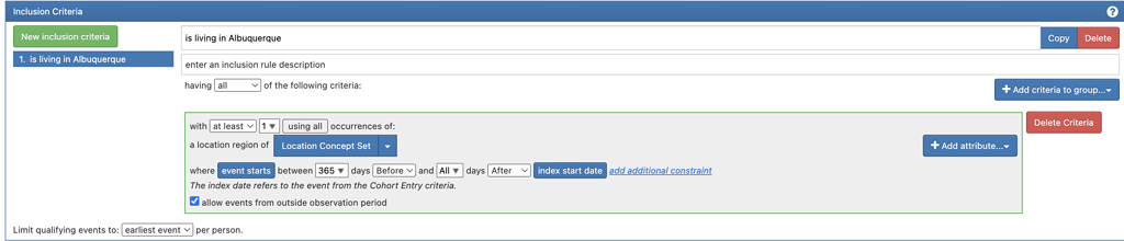 Location Region inclusion criteria resulting in errors when generating a Cohort Definition ...