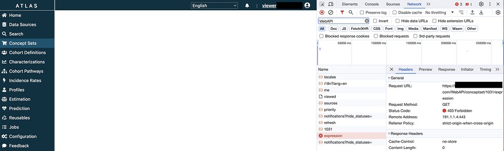 Webapiatlas 403 Forbidden Error Despite Permission Developers Ohdsi Forums 