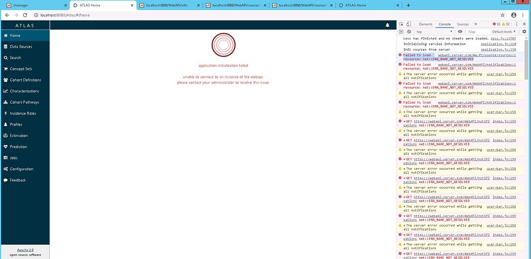 Atlas setup failing: application initialization failed - Implementers - OHDSI Forums