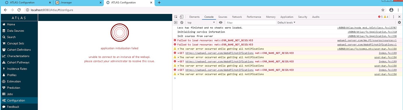 Atlas setup failing: application initialization failed - Implementers - OHDSI Forums