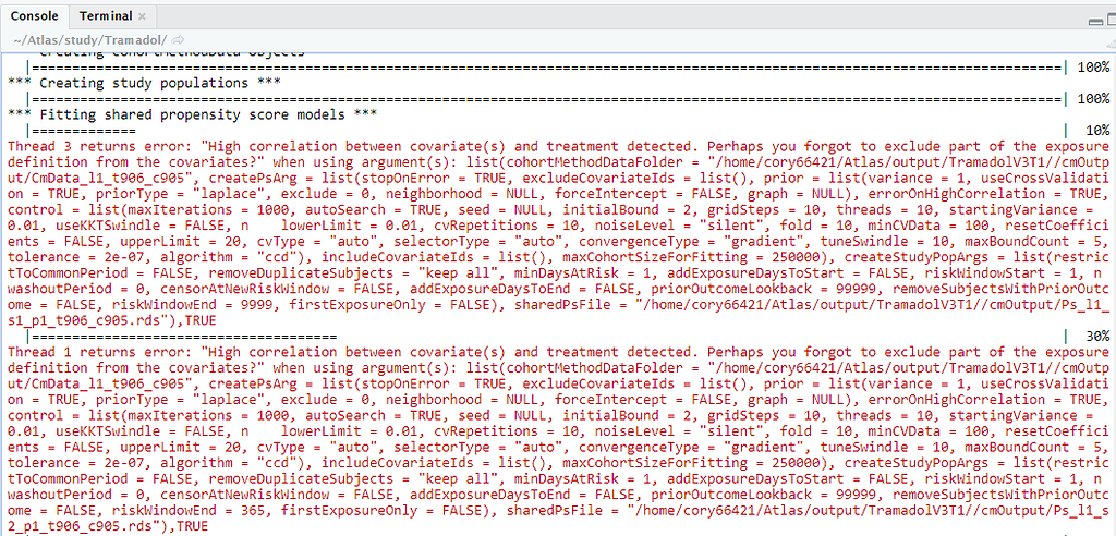 Error while running a PLE package - Researchers - OHDSI Forums