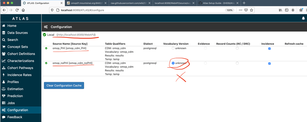 Atlas local instance cannot retrieve data from backend CDM tables - Developers - OHDSI Forums